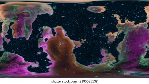 3d Rendering Space Background Nebula Stars Stock Illustration ...