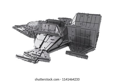 3d Rendering Space Ship Orbital Probe Stock Illustration 1139420198 ...
