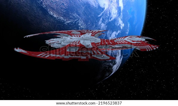 3d Rendering Spaceship Earth Elements This Stock Illustration ...