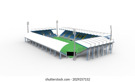 3d Rendering Stadium Building Architecture Structure Stock Illustration ...