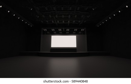 3d Rendering Stage Event Led Tv 스톡 일러스트 588550805 | Shutterstock