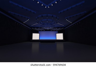 3d Rendering Stage Event Led Tv Stock Illustration 594769634 | Shutterstock