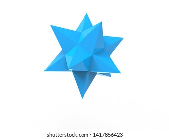 3d Rendering Star Figure Isolated On Stock Illustration 1417856423 ...
