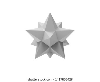 3d Rendering Star Figure Isolated On Stock Illustration 1417856429 ...