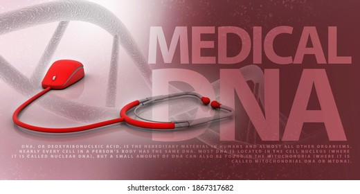 3d Rendering Stethoscope Connected Computer Mouse Stock Illustration ...