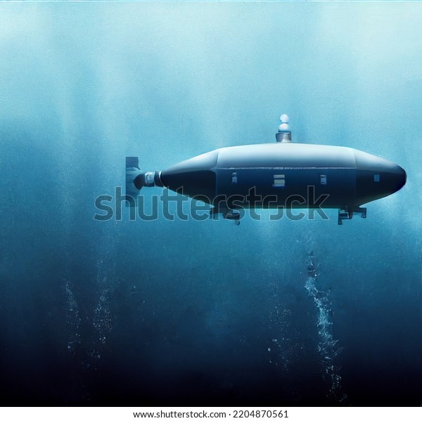 3d Rendering Submarine Periscope Depth Stock Illustration 2204870561 ...