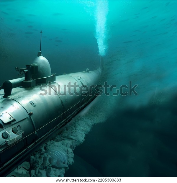3d Rendering Submarine Periscope Depth Stock Illustration 2205300683 ...