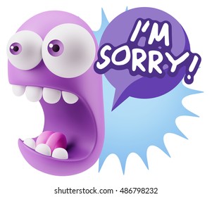 3d Rendering Surprise Character Face Emoticon 스톡 일러스트 486798172 ...