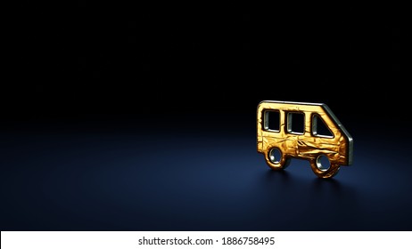 3d Rendering Symbol Side View Bus Stock Illustration 1886758495 ...