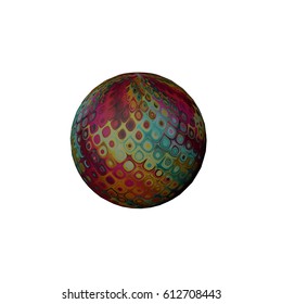 3d Rendering Textured Ball Rendering Model Stock Illustration 612708443 ...
