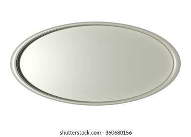 3d Rendering Threedimensional Silver Round Frame Stock Illustration ...