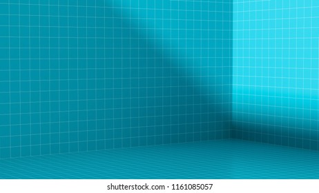 3d Rendering Tiled Room Stock Illustration 1161085057 | Shutterstock