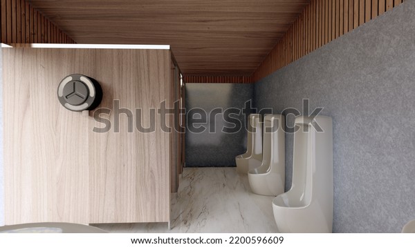 3d Rendering Toilet Design Project Stock Illustration 2200596609 ...