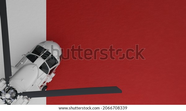 3d Rendering Top Down View White Stock Illustration 2066708339 ...