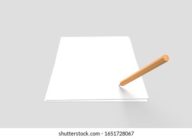 3d Rendering Top View A4 Size Stock Illustration 1651728067 | Shutterstock