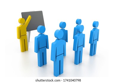 3d Rendering Training White Background Stock Illustration 1741040798 ...