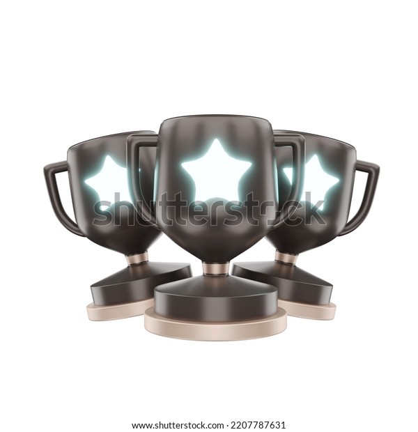 3d Rendering Trophy Game Icon Object Stock Illustration 2207787631 ...
