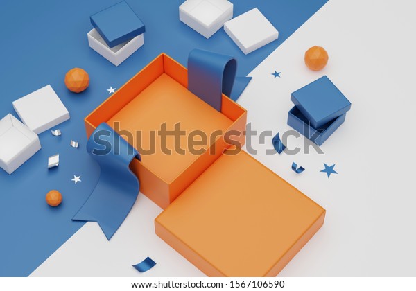 3d Rendering Unboxing Gift Boxes Open 스톡 일러스트 1567106590 | Shutterstock