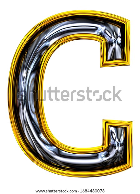 3d Rendering Uppercase Letter C Pristine Stock Illustration 1684480078 ...