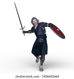 Стоковая фотография 1566829825: Scandinavian Red Warrior Woman Valkyrie ...