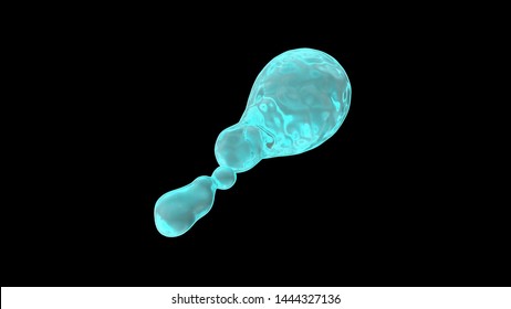3d Rendering Water Droplets Zero Gravity Stock Illustration 1444327136 ...