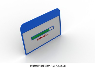 3d Rendering Web Page Showing Loading Stock Illustration 557055598 ...