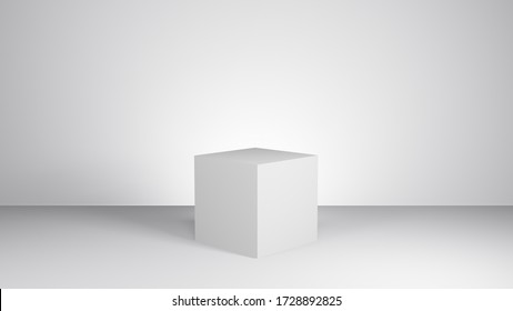 3d Rendering White Box Model Platform Stock Illustration 1728892825 ...