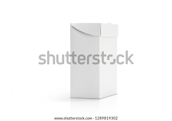 3d Rendering White Flip Top Carton Stock Illustration 1289819302 ...