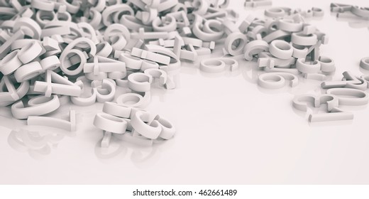 3d Rendering Silver Numbers Falling Stock Illustration 726218563