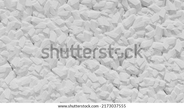 3d Rendering White Rocks Texture Wallpaper Stock Illustration ...
