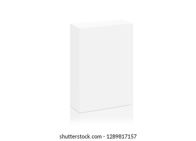 Set Small White Cardboard Boxes Mockups Stock Vector (Royalty Free ...