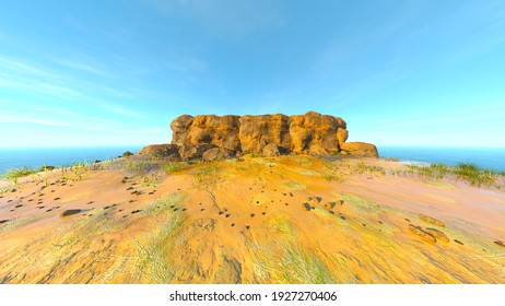 3d Rendering Wilderness Landscape Stock Illustration 1927270406 ...