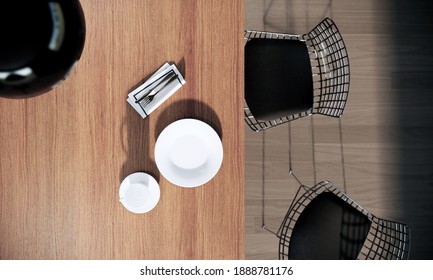 89 Aerial view of dining table Stock Illustrations, Images & Vectors ...
