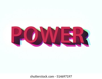 3d Rendering Word Power Stock Illustration 514697197 | Shutterstock