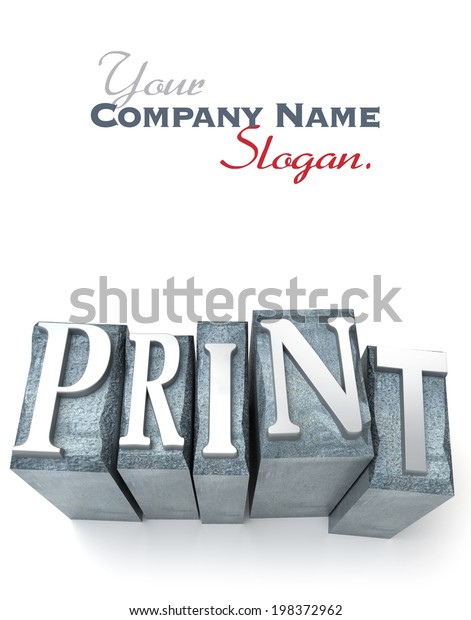3d Rendering Word Print Written Print Stock Illustration 198372962 ...