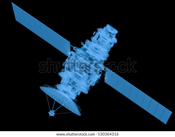 3d Rendering X Ray Satellite Isolated Stock Illustration 530364316 ...