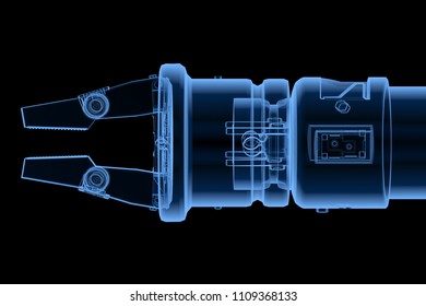 3d Rendering Xray Cyborg Hand Robotic Stock Illustration 1481287196 ...