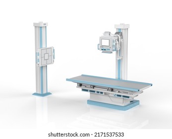 3d Rendering Xray Scanner Machine Radiology Stock Illustration ...