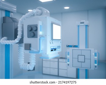3d Rendering Xray Scanner Machine Radiology Stock Illustration ...