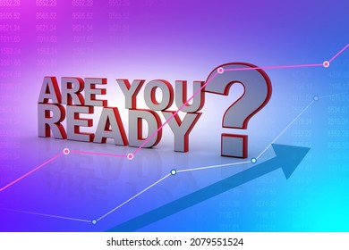 3d Rendering You Ready Question Mark Stock Illustration 2079551524 ...