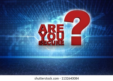 3d Rendering You Secure Question Mark 스톡 일러스트 1245225784 | Shutterstock