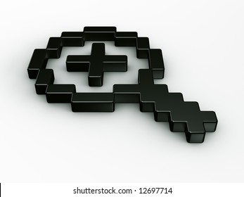 3d Rendering Zoom Cursor Stock Illustration 12697714 | Shutterstock