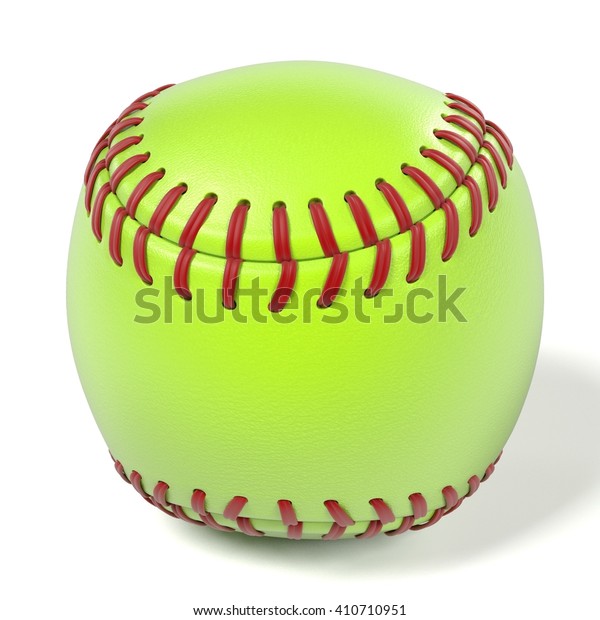 3d Renderings Softball Ball Stock Illustration 410710951