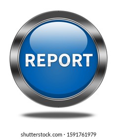 3d Report Round Button Isolated Stock Illustration 1593783208 ...