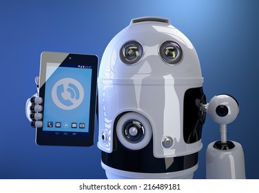 232 Cute robot using computer Images, Stock Photos & Vectors | Shutterstock