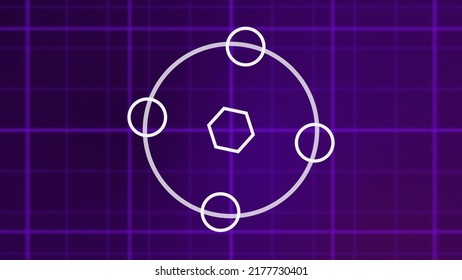 3d Rotating Graph Camera Movement Grideasy Stock Illustration ...