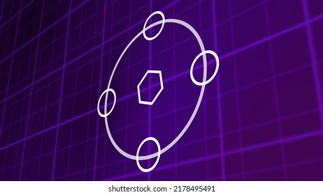 3d Rotating Graph Camera Movement Grideasy Stock Illustration ...