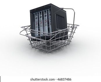 3d Server Cart Stock Illustration 46837486 | Shutterstock