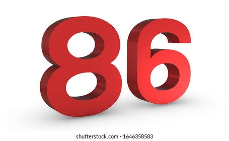 Big Red Number 80 Happy Birthday Stock Illustration 280029080