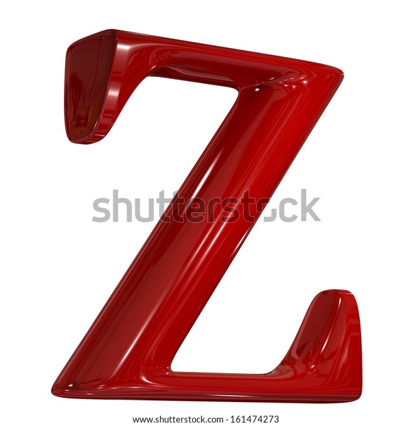 3d Shiny Red Plastic Ceramic Letter Stock Illustration 161474273 ...